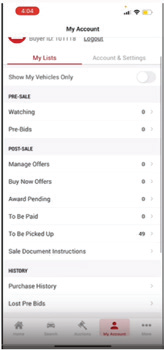 How to Pickup Vehicles Using the IAA Buyer App