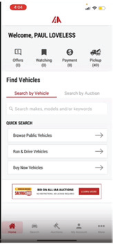 How to Pickup Vehicles Using the IAA Buyer App