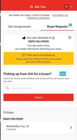 How to Pickup Vehicles Using the IAA Tow App