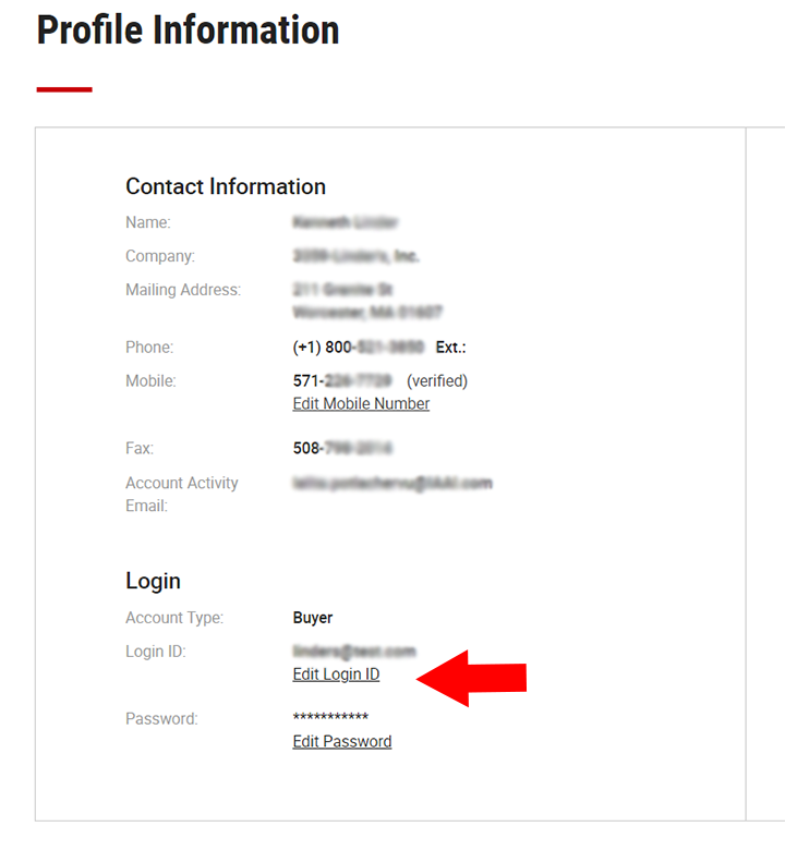 How to Update Your Auction Center Login ID Email
