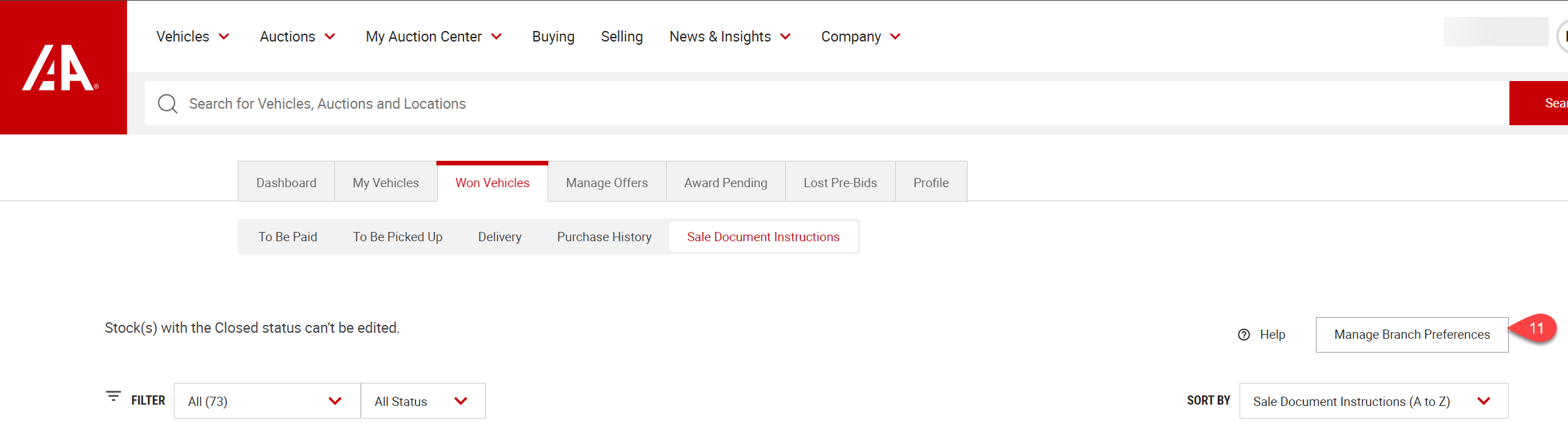 Sale Document Instructions