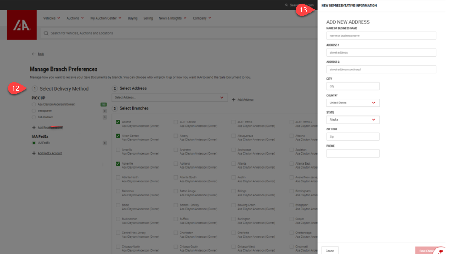 Sale Document Instructions